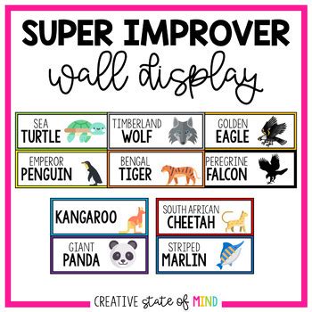 Super Improver Wall Freebie By Creative State Of Mind Tpt