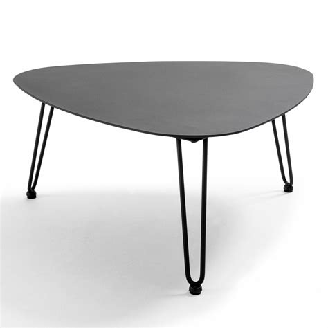 Table Basse Triangulaire En Métal Gris Anthracite Truffaut
