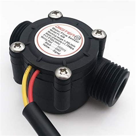 Digiten G12 Water Flow Sensor With 12m39ft Cable Food Grade Hall