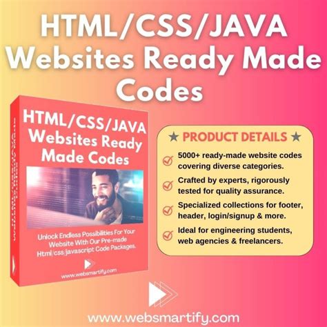 Htmlcssjava Websites Ready Made Codes Websmartify