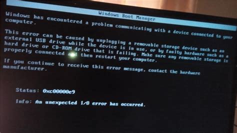 Windows 7 Error 0x00000e9 Al Querer Reparar O Instalar Con Cd