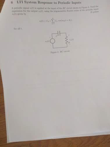 Solved A Periodic Signal V I T Is Applied At The Input Of Chegg Com