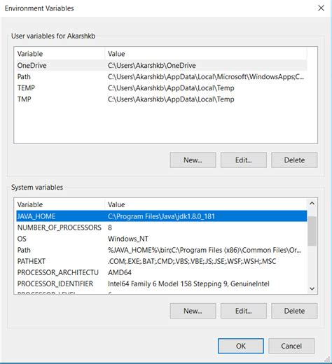 Spring Boot Unable To Point Javahome Variable To The Location Of The Java Installation