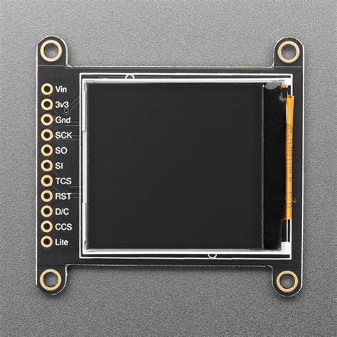 Adafruit 144 Colour Tft Lcd Display With Microsd Card Breakout