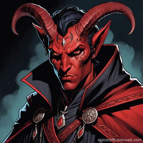 Dnd Character Warlock Tiefling Concept Stable Diffusion Online