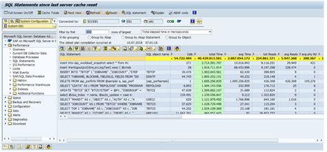 Sqlstmtmss Sap Tcode Display Sql For Abap In New Window