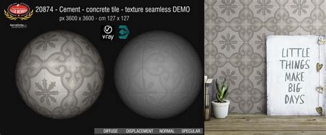 Cement Concrete Tile Texture Seamless 20874