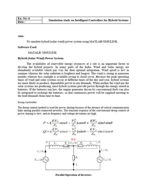 exp 6 intelligent controller pdf power inverter electrical grid