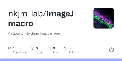 Github Nkjm Labimagej Macro A Repository To Share Image Macro