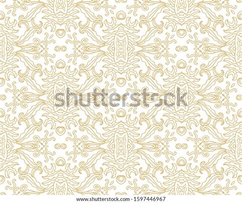 Seamless Golden Vector Ornamental Texture Oriental Stock Vector