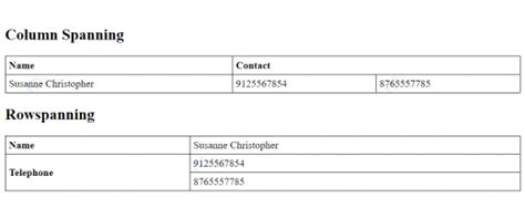 Html Tables Css Styling Tables Dataflair