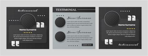 Testimony Review Template Customer Feedback Vector Image