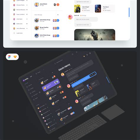 Unity Gaming UI Kit Behance