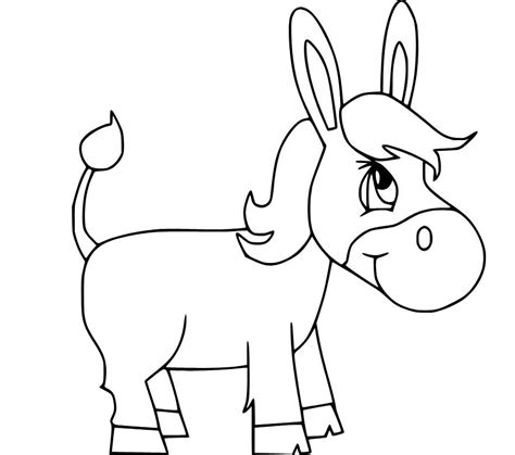 Omalovánky K Vytisknutí Osel Omalovanek Cz