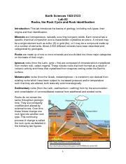 Understanding Rocks Types Origins And Identification In Earth Course Hero