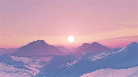 Artic Sunset Wallpaper