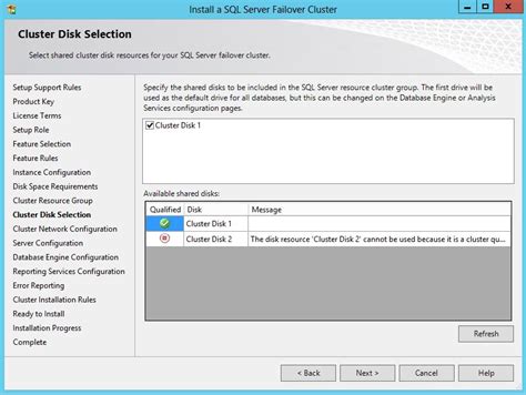 creating a windows cluster part 4 setting up a sql cluster 1e