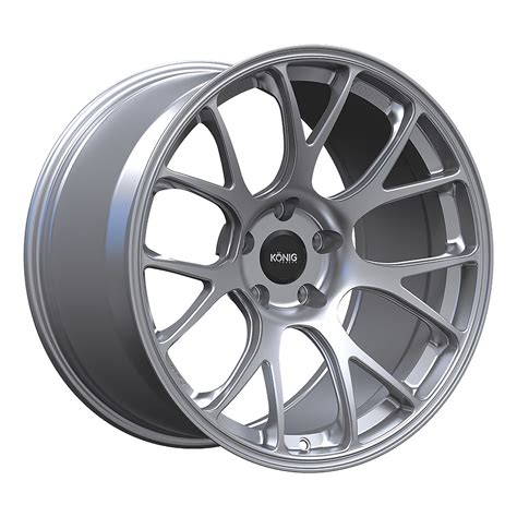 Konig F1m 17x9 Et45 4x100 Ash Silver Alloy Wheel