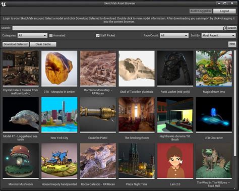 Sketchfab Models For Unreal Engine Vinebro