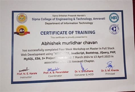 Abhishek Chavan On Linkedin Webdevelopment Certification Css Html