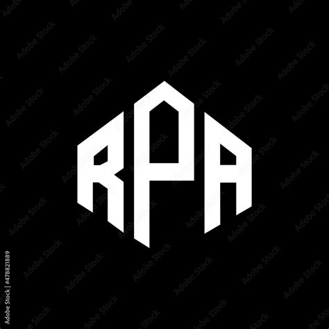 RPA Letter Logo Design With Polygon Shape RPA Polygon And Cube Shape Logo Design RPA Hexagon