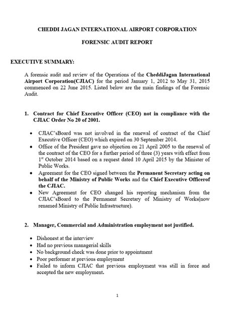 Forensic Audit Response Final 20151222 Pdf Financial Audit Audit