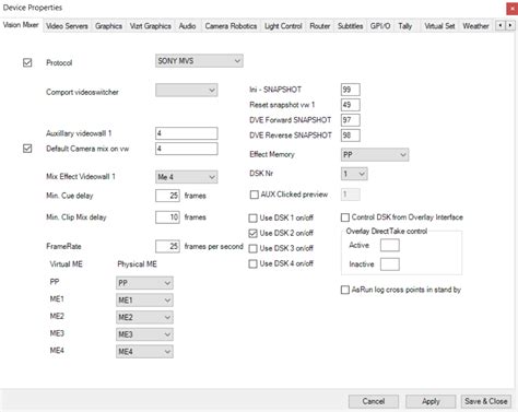 Av Automation Device Properties