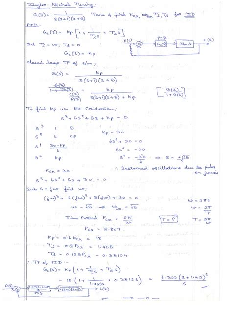 Ziegler Nichols Tuning Example Pdf