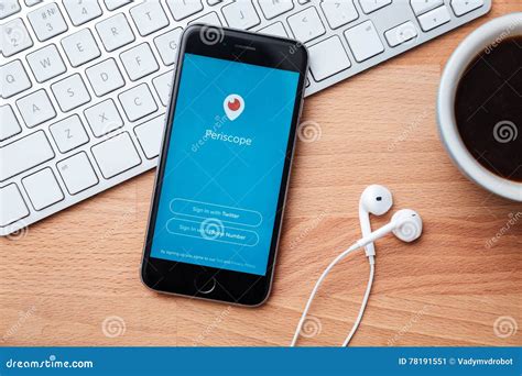 Periscope Is Live Video Streaming App For Ios And Android Editorial Photo Image Of Design