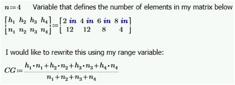 Using Range Variables To Create A Matrix PTC Community