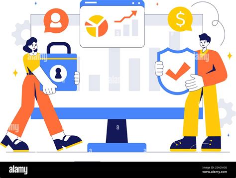 Cyber Threat Analysis Vector Illustration Featuring Vulnerability Management And Information
