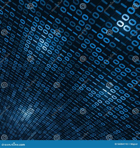 Binary Computer Code Background Stock Vector Illustration Of Database