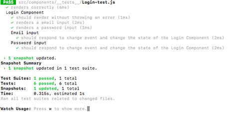 snapshot testing react components with jest hackernoon