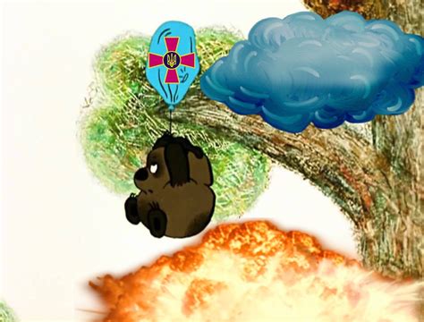 Создать мем винни пух и воздушный шарик винипух тучка винни пух с шариком мультфильм