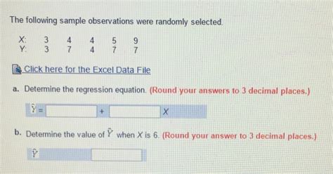 Solved The Following Sample Observations Were Randomly