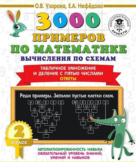 Узорова 3000 примеров по математике Вычисления по схемам Табличное умножение и деление с