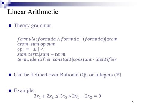 Ppt Decision Procedures For Linear Arithmetic Powerpoint Presentation