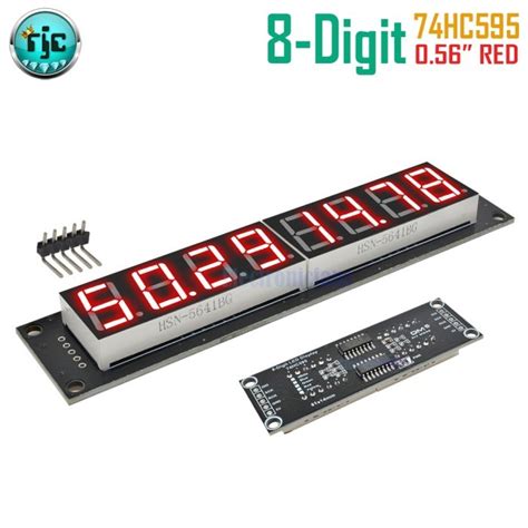 Merah Seven Segment Module 8 Digit 056 Tm1637 Led 7 Season Display Rgbyw สีแดง Shopee Thailand