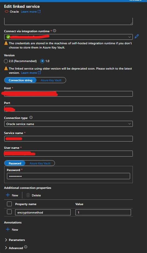 Adf Oracle Connection Deprecated Version 10 Microsoft Qanda