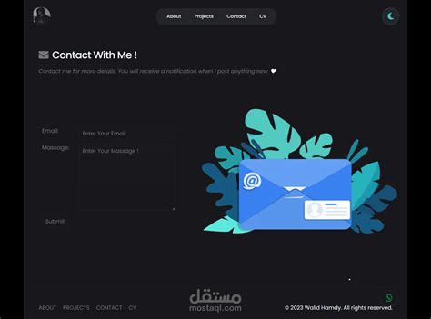 Portfolio Using React مستقل