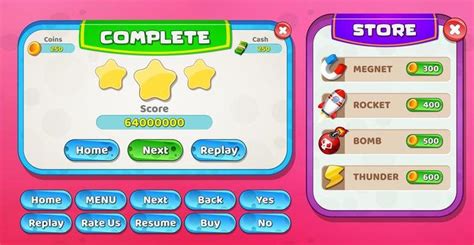 Casual Game Ui Vector Art Icons And Graphics For Free Download