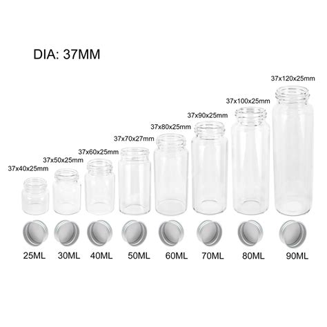 6pc 25ml 30ml 40ml 50ml 60ml 70ml 80ml 90ml Mini G Grandado