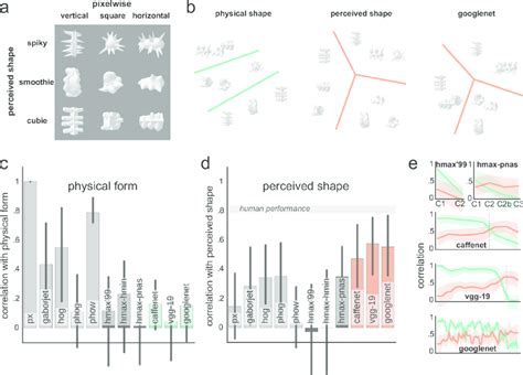 Model Preference For Shape A Stimulus Set With Physical And