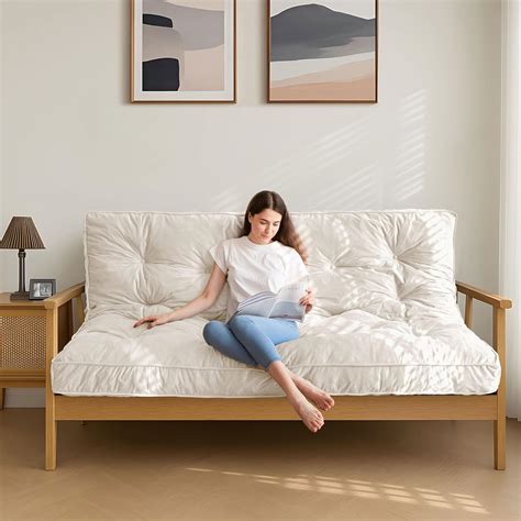 Maxyoyo 6 Futon Mattress Full Size Velvet Thick Futons