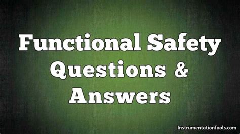 Functional Safety Questions Answers Safety Instrumented Systems