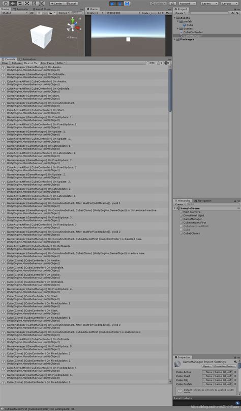 Unity 时间方法执行顺序（生命周期）unity时序 Csdn博客