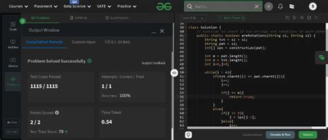 Gfg160 Java Stringmatching Kmpalgorithm Codingchallenge Shrashti Jain