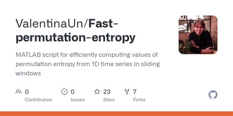 Github Valentinaunfast Permutation Entropy Matlab Script For