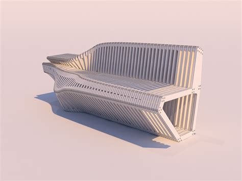 Parametric Bench D TurboSquid