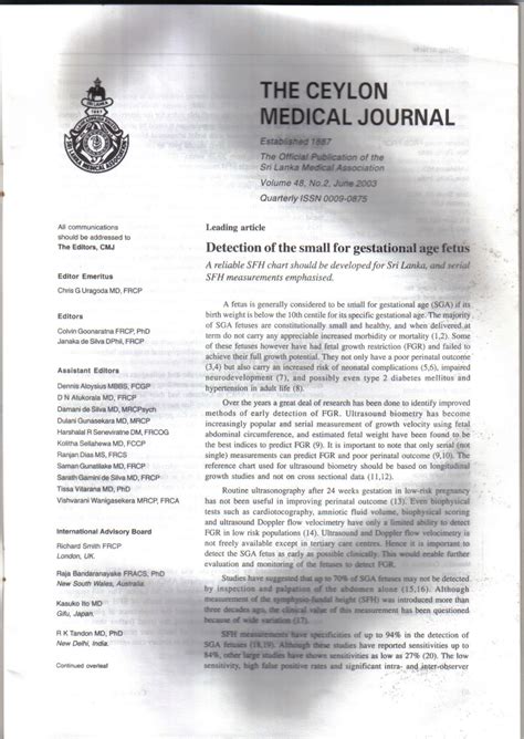 Pdf Detection Of The Small For Gestational Age Fetus